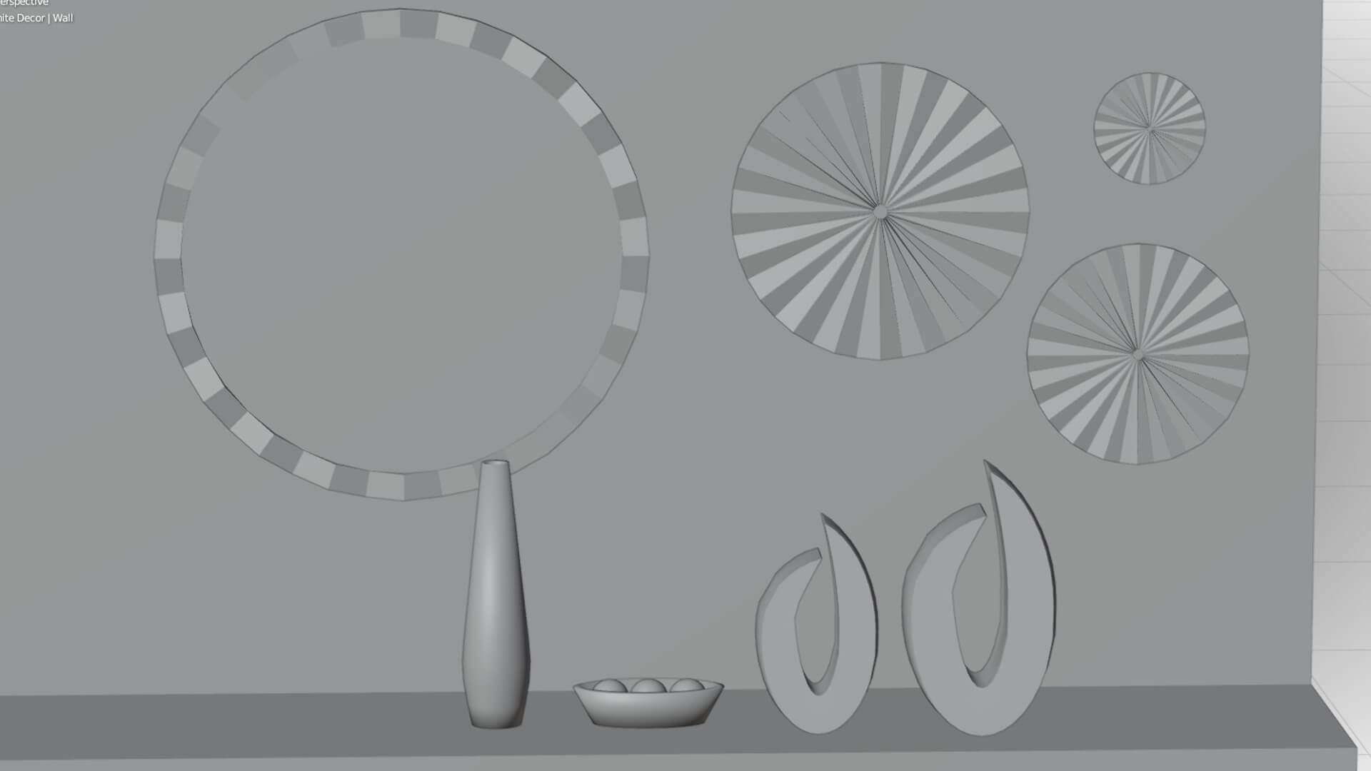 Living Room Decor - 3D Model by Evelyns 3D Creations