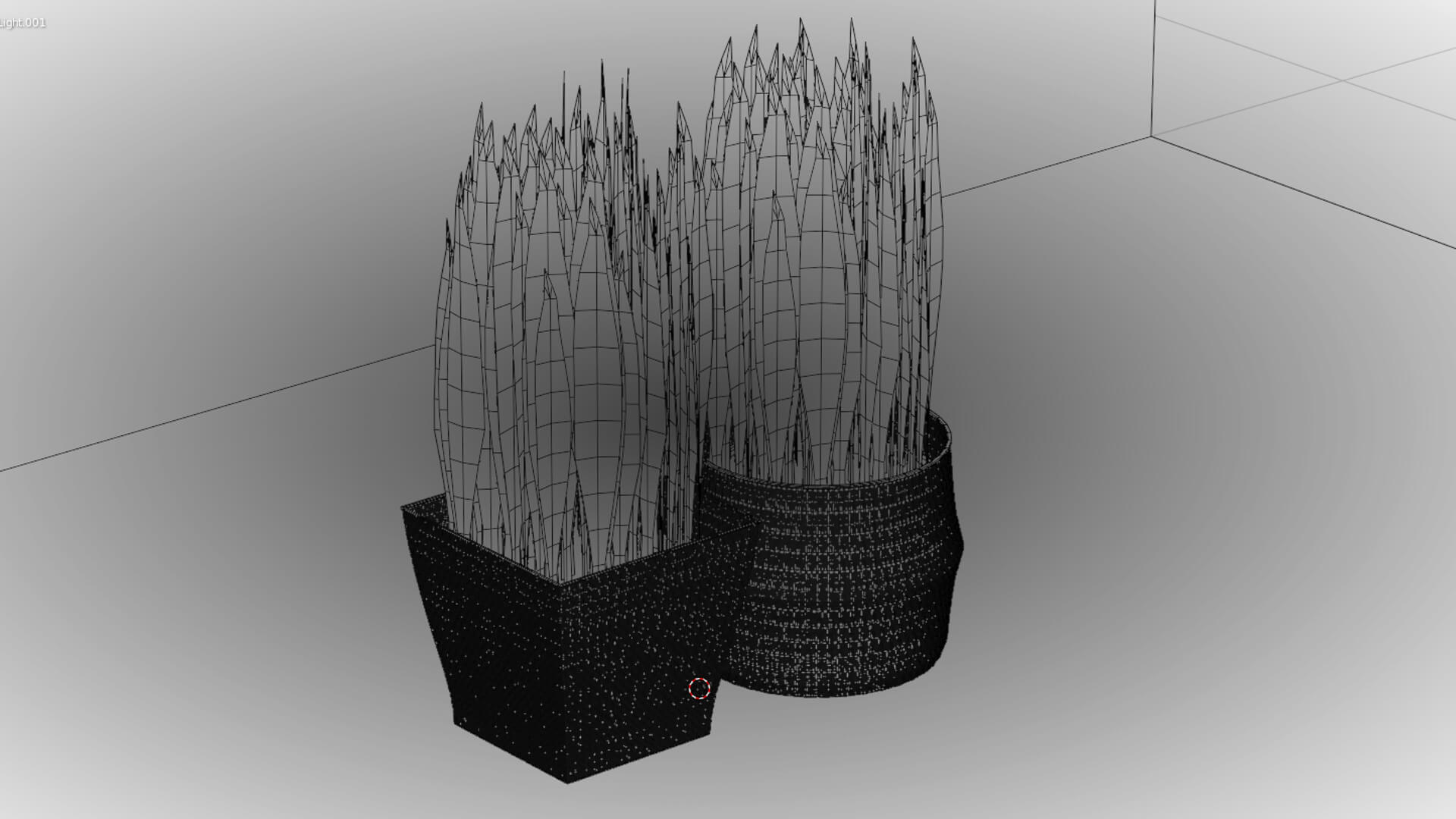 Wicker Flower Baskets Set - 3D Model by Evelyns 3D Creations