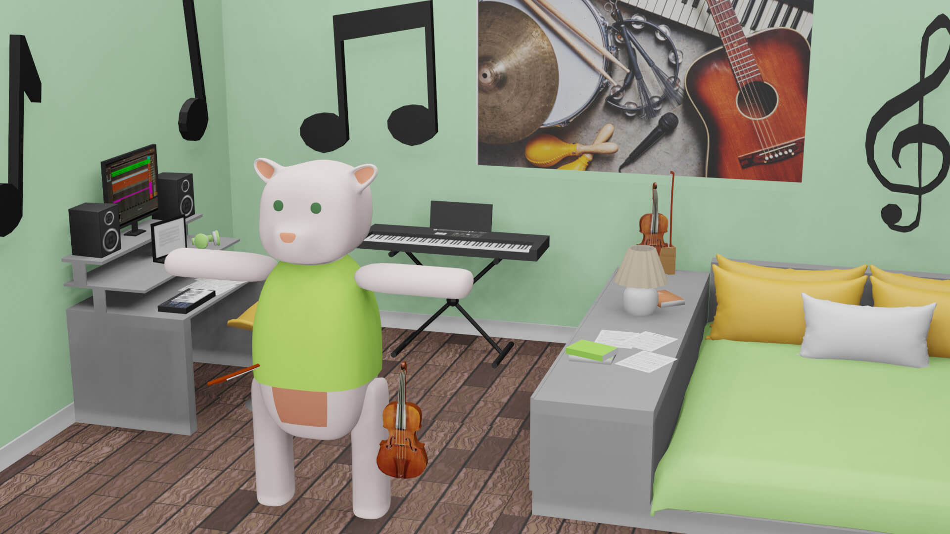 Yohan Bedroom - 3D Model by Evelyns 3D Creations