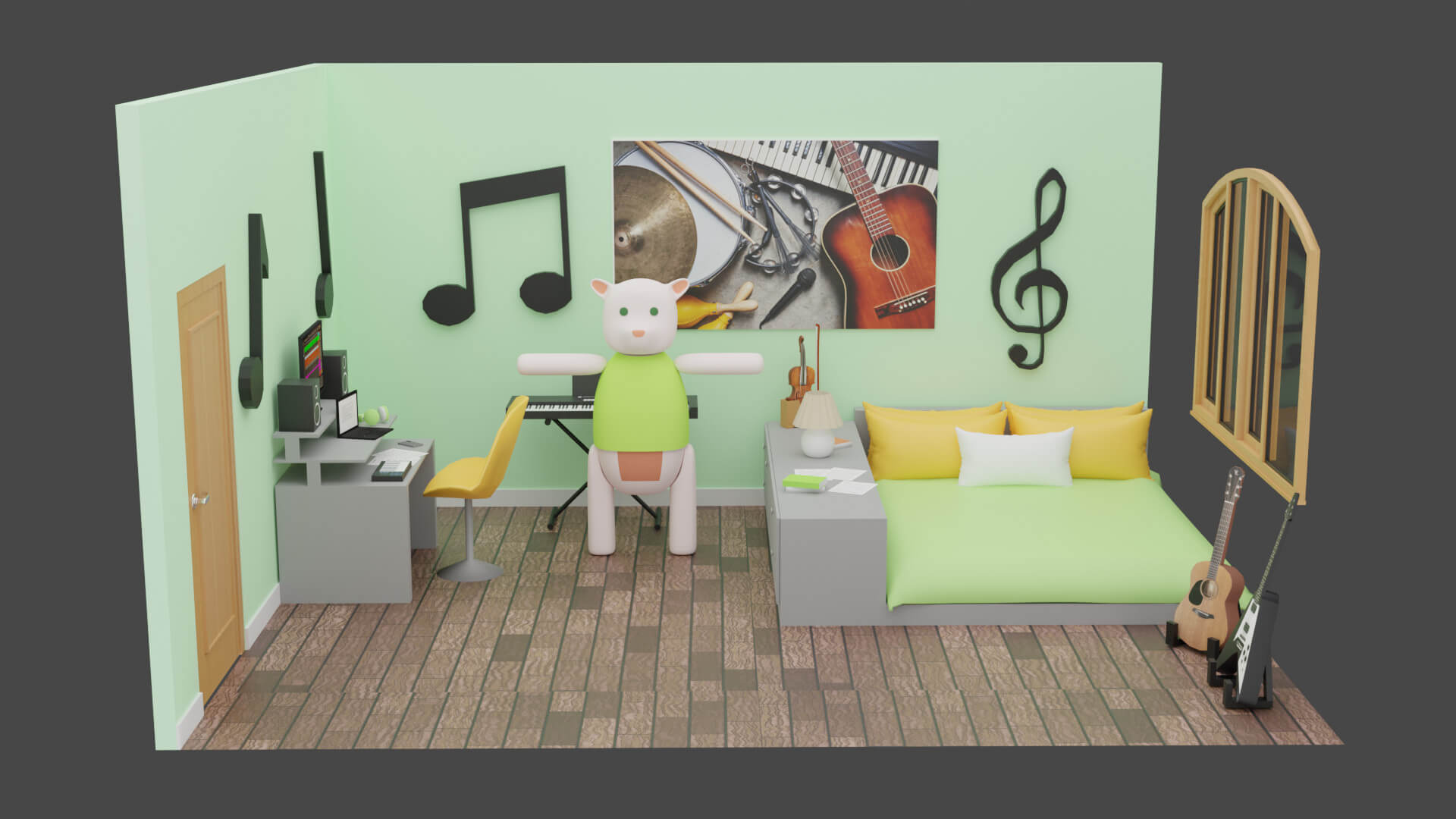 Yohan Bedroom - 3D Model by Evelyns 3D Creations