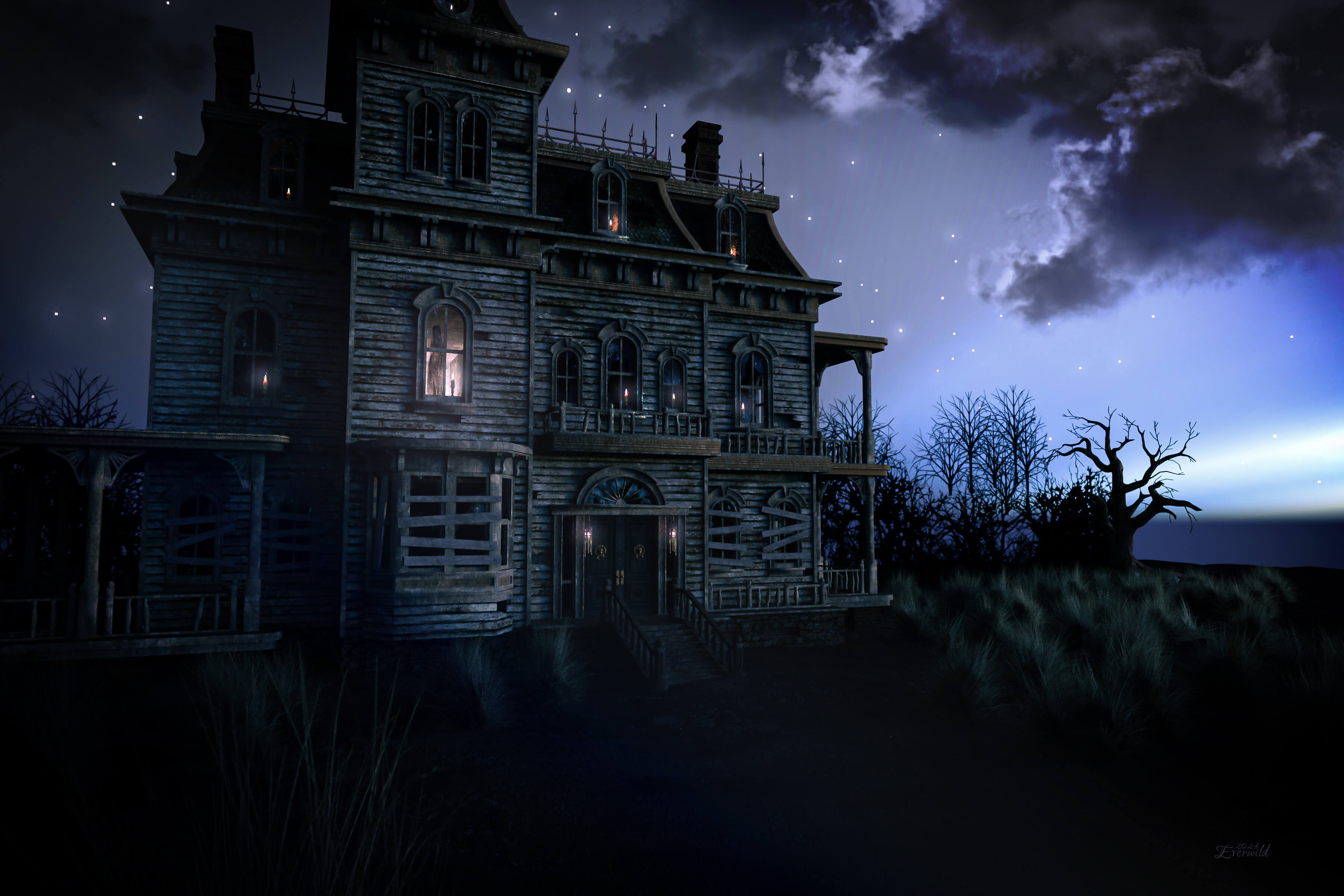 Dusk 3D Render, Digital Art by Everwild