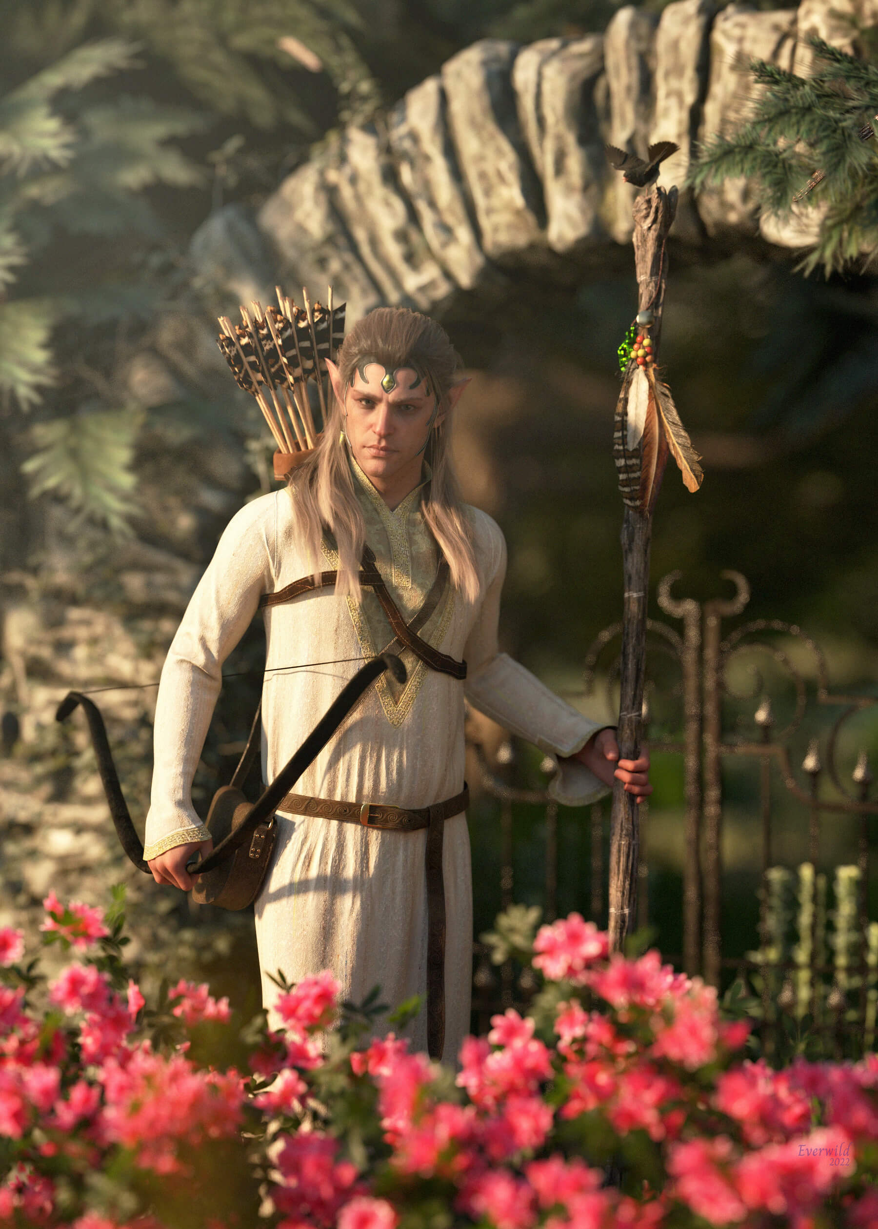 Grove Keeper 3D Render, Digital Art by Everwild