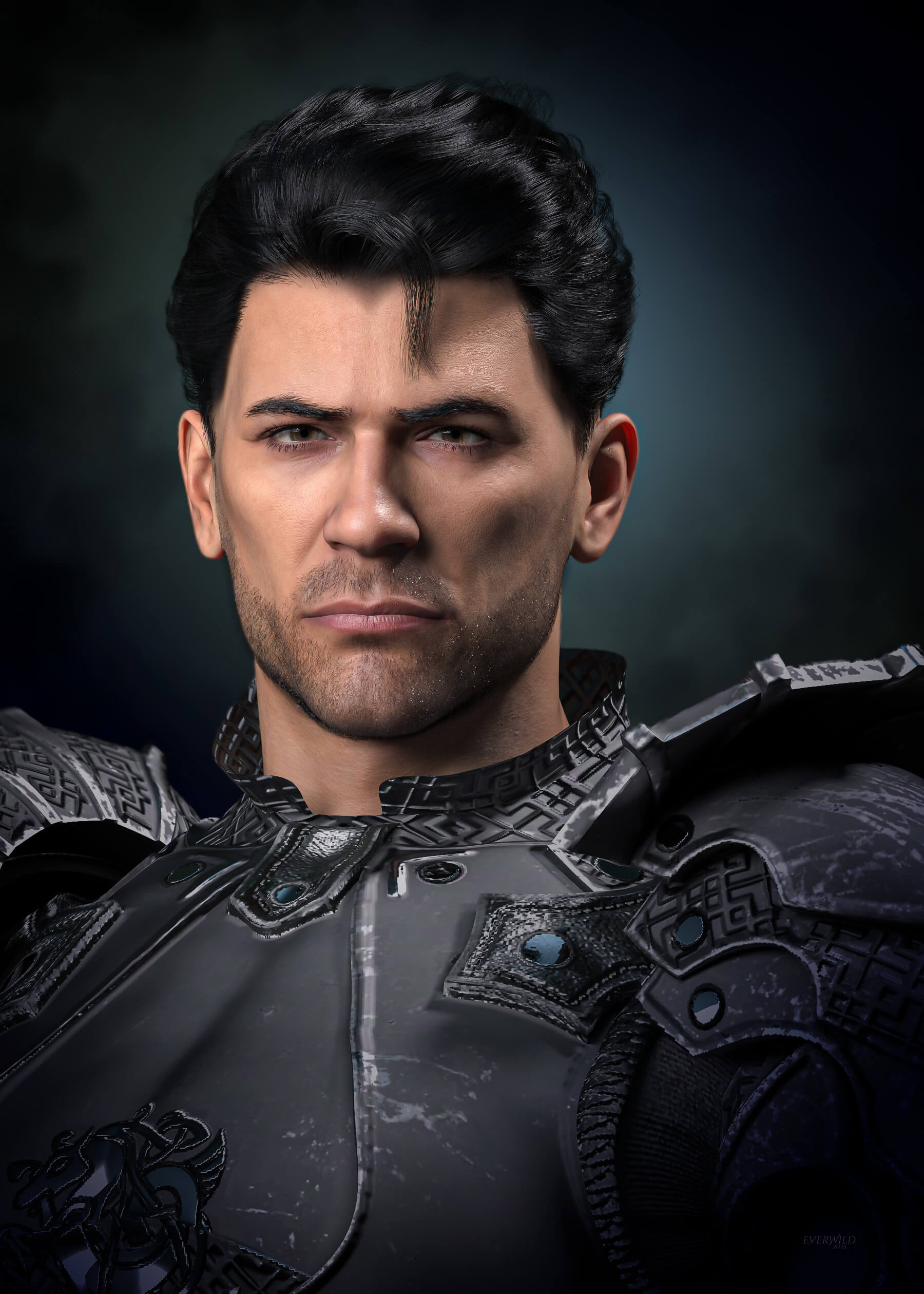 Heir To The Throne 3d Render Digital Art By Everwild