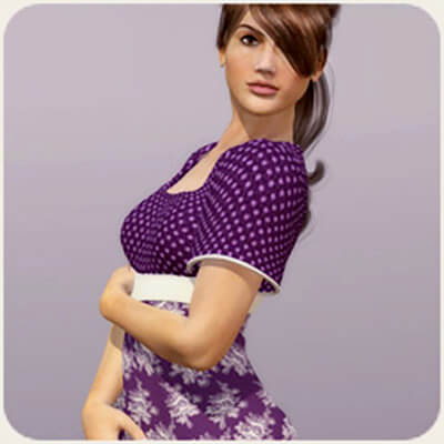 April Dress for Dawn - Free Poser Content by EvilInnocence