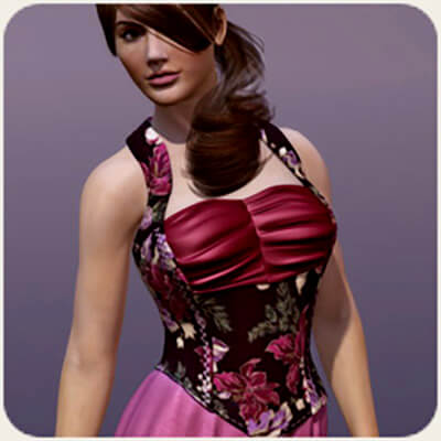 Tavern Dress for Dawn - Poser Content by EvilInnocence