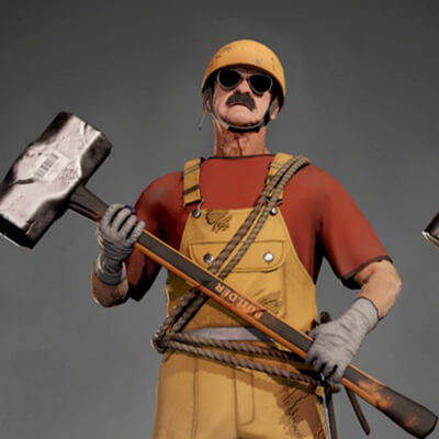 Builder Worker - 3D Model by Evin store