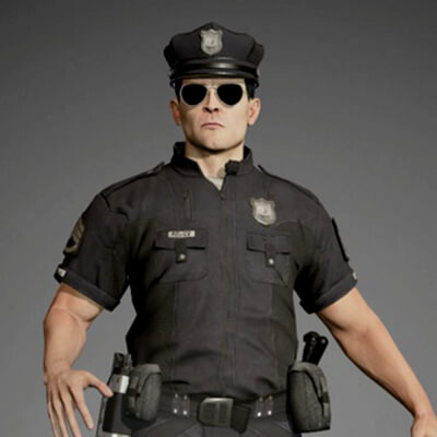 Policeman Police Officer - 3D Model by Evin store