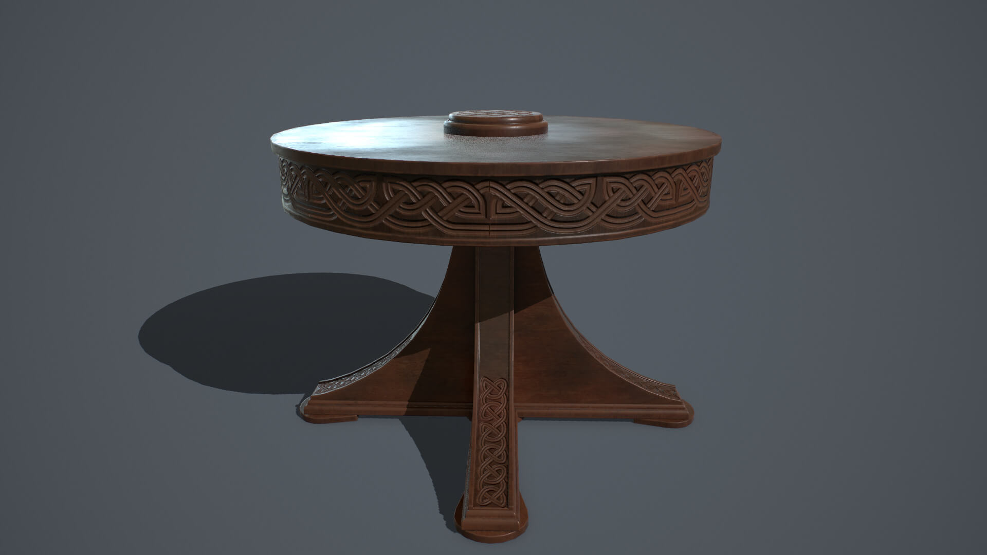 Antique Table PBR - 3D Model by Evrika