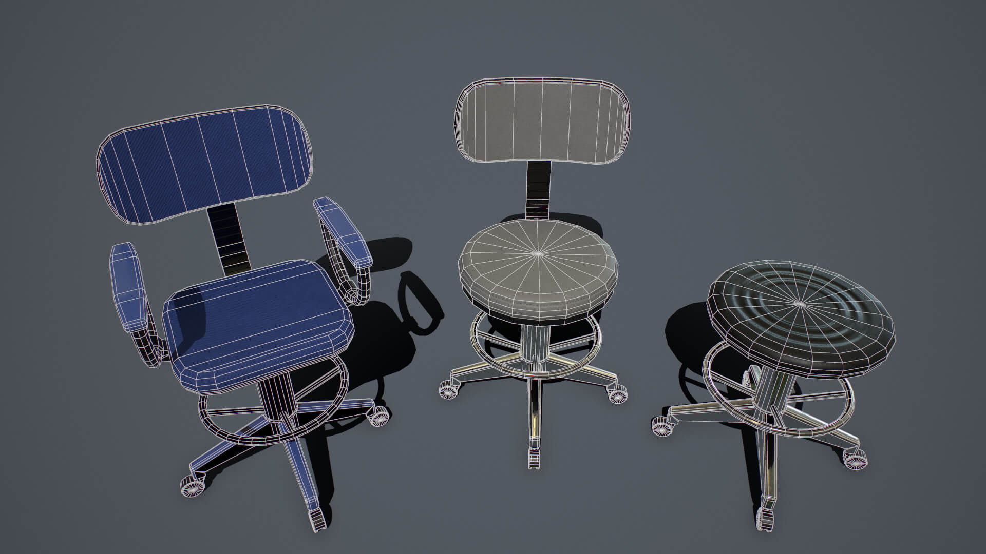 Computer Chair PBR - 3D Model by Evrika