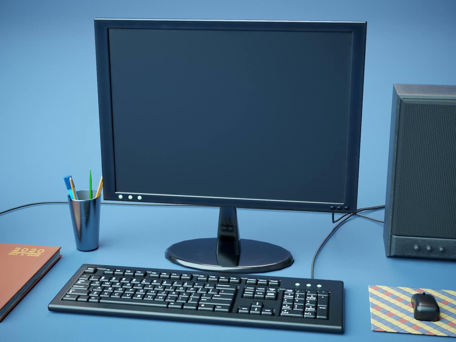 Computer PBR Computer - 3D Model by Evrika