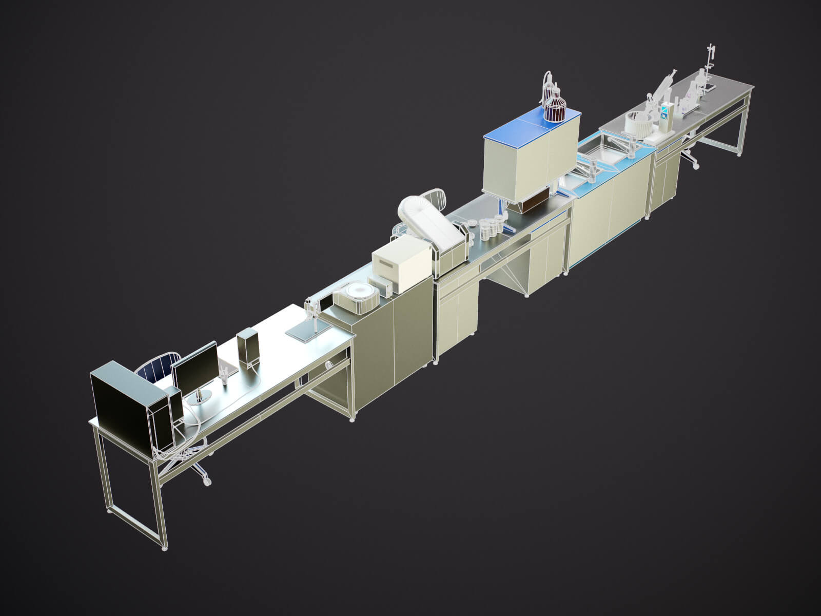 Laboratory Pack PBR - 3D Model by Evrika