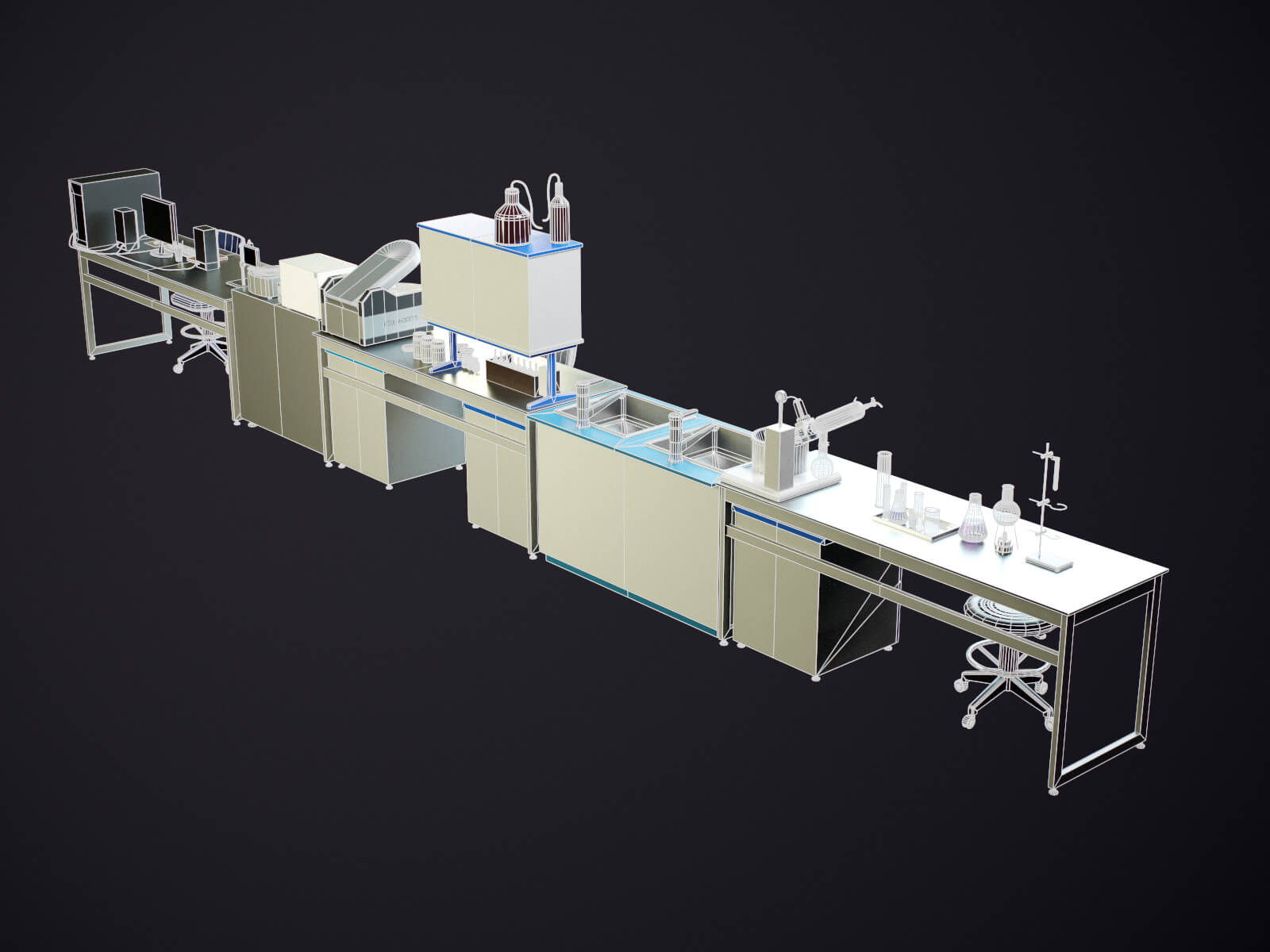 Laboratory Pack PBR - 3D Model by Evrika