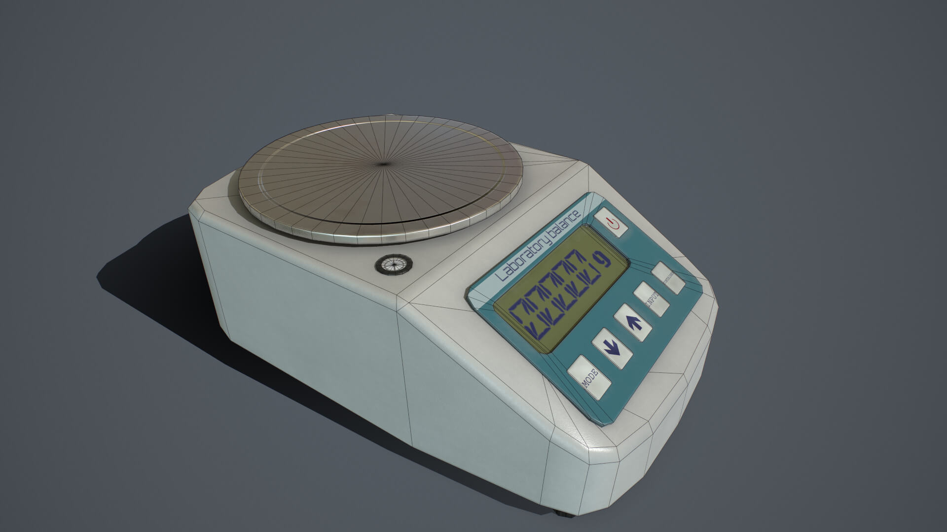 Laboratory Balance PBR - 3D Model by Evrika