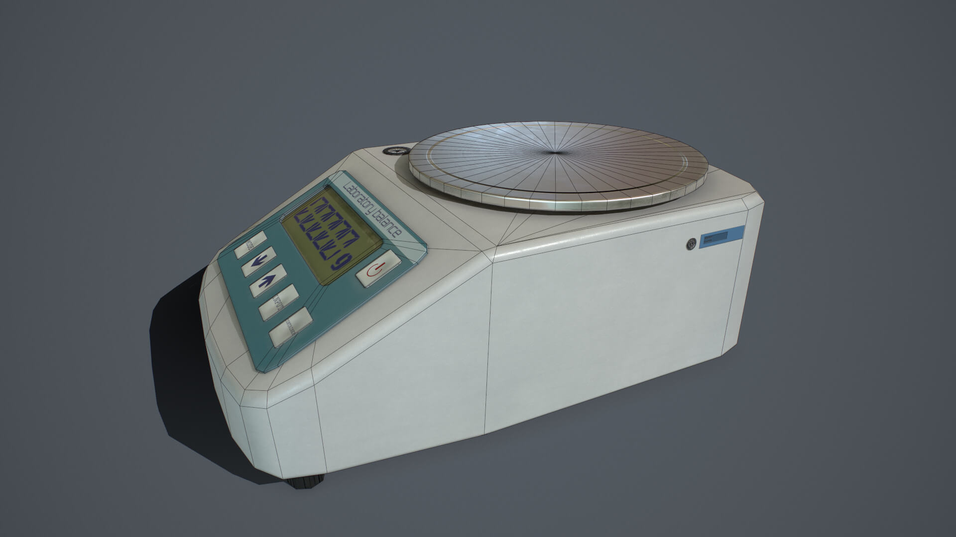 Laboratory Balance PBR - 3D Model by Evrika