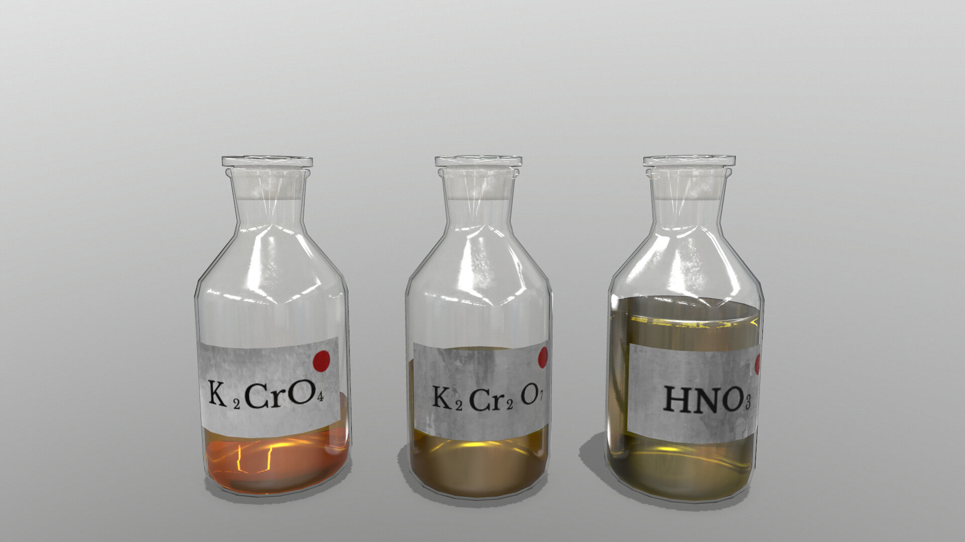 Laboratory Reagents PBR - 3D Model by Evrika