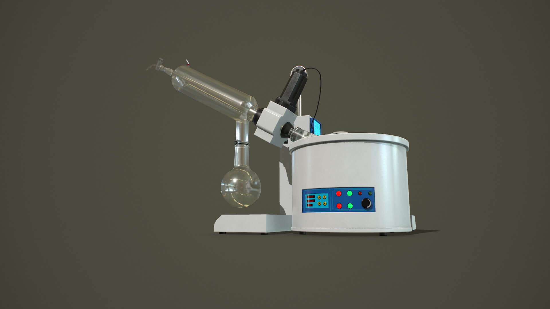 Laboratory Rotary Evaporator PBR - 3D Model by Evrika