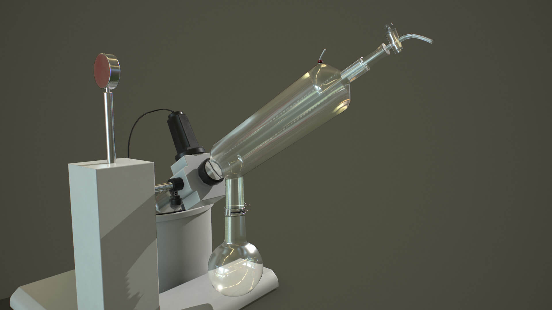 Laboratory Rotary Evaporator PBR - 3D Model by Evrika