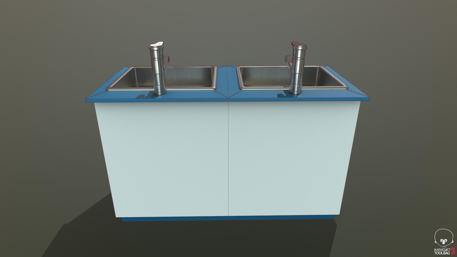 Laboratory Sink PBR - 3D Model by Evrika