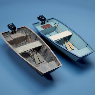 Metal Boats Pack - 3D Model by Evrika