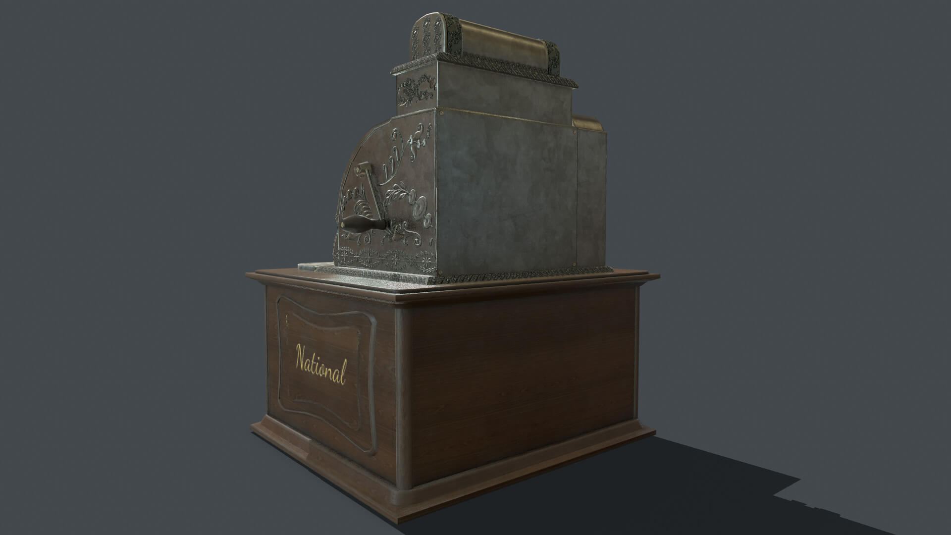 Old Cash Register PBR - 3D Model by Evrika