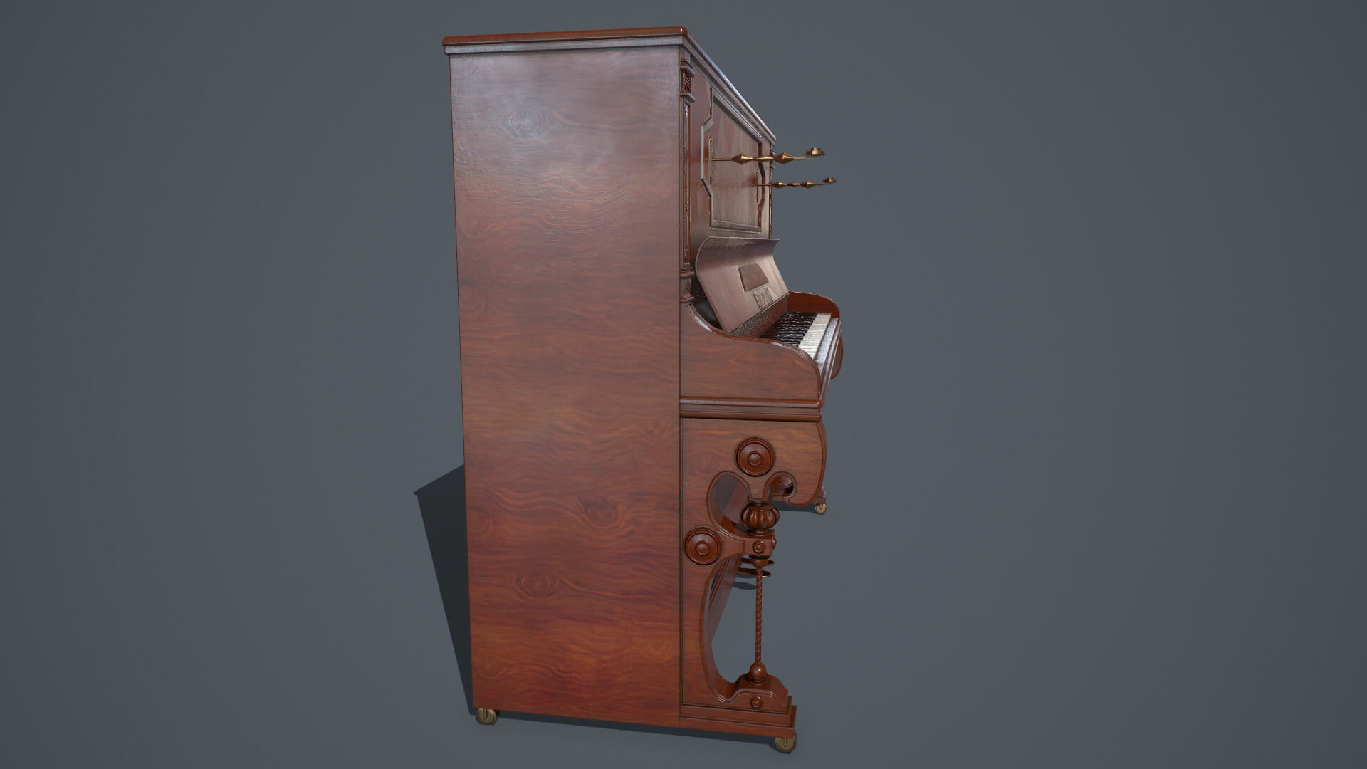 Old Piano PBR - 3D Model by Evrika