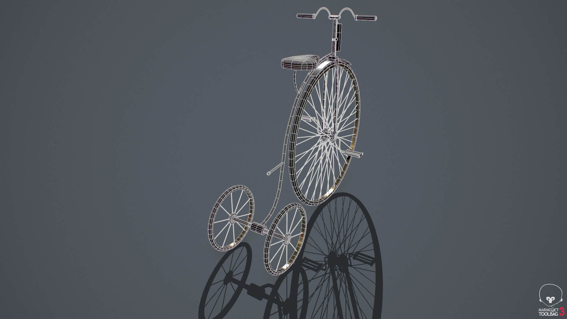 Retro Bike PBR - 3D Model by Evrika
