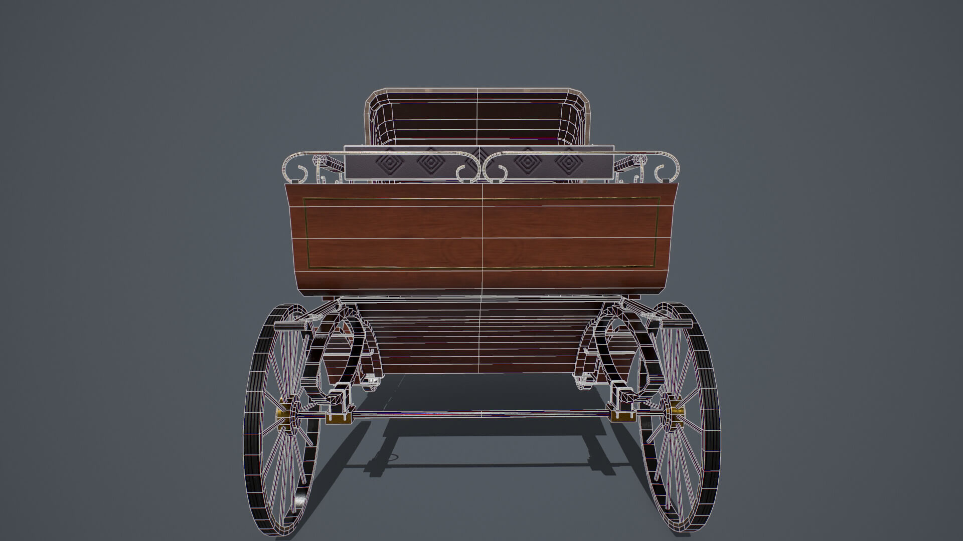 Retro Carriage PBR - 3D Model by Evrika
