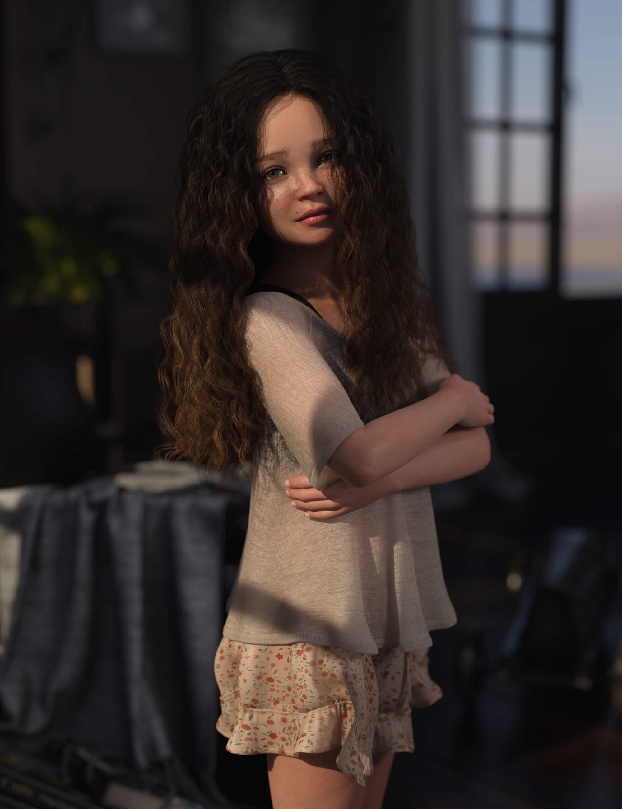 E3D Meg Kid for Genesis 8 and 8.1 Female - Daz Content by Exart3D