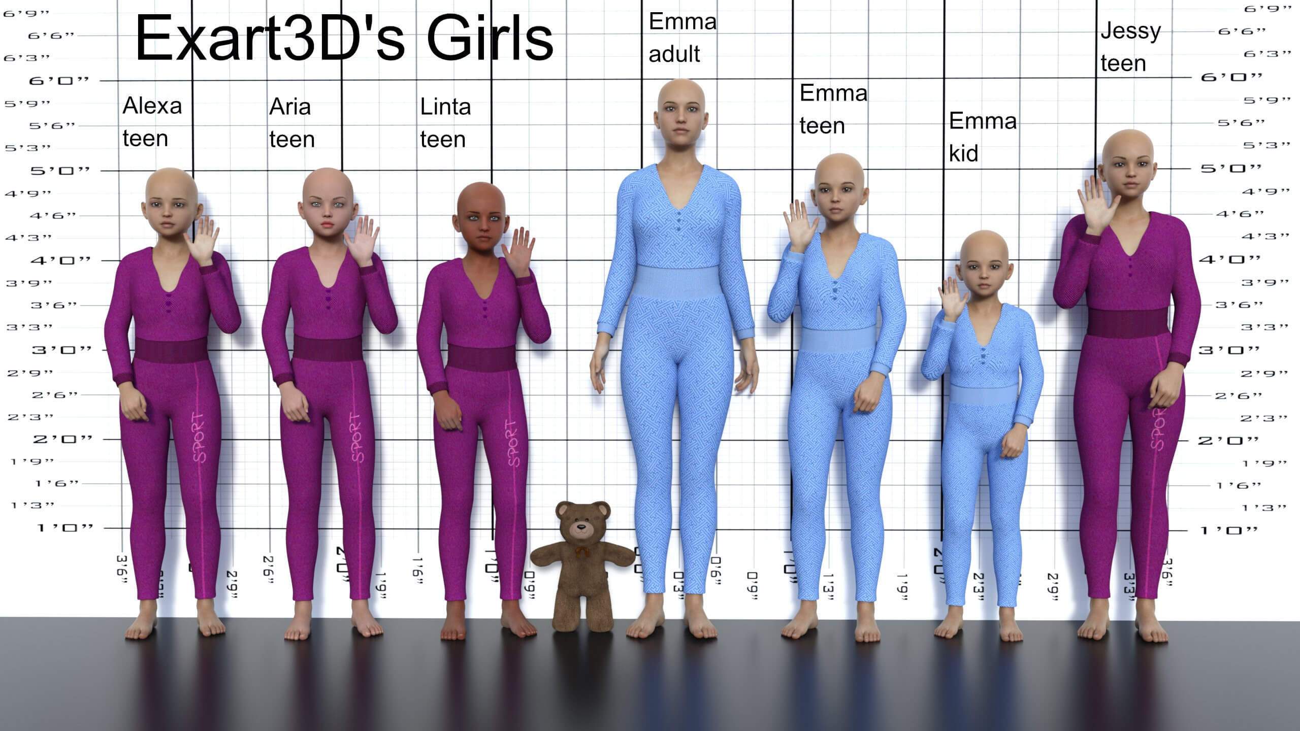 Emma Characters For Genesis 8 Female by Exart3D