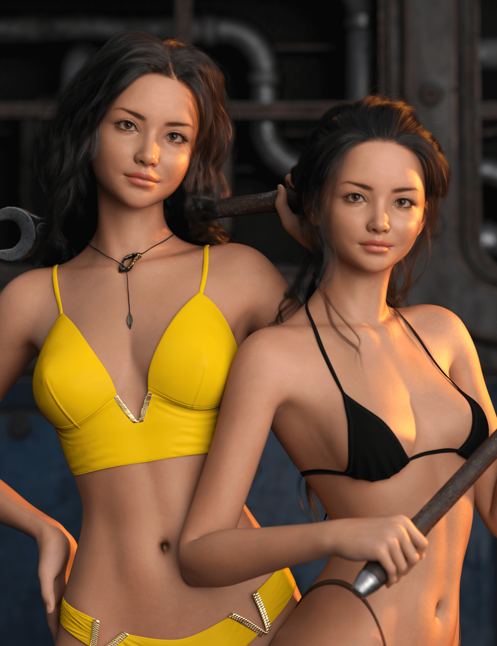 E3D Lia for Genesis 9 3D Render, Digital Art by Exart3D