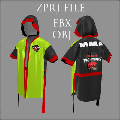 Boxing Entrance Robe - 3D Model by excelsior uniforms team