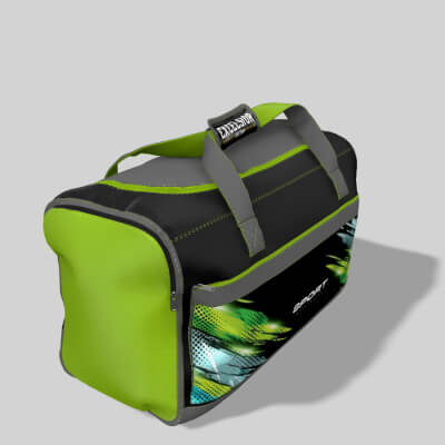 Sport Gym Bag – Dynamic Fabric Design (ZPRJ + FBX + OB - 3D Model by ...