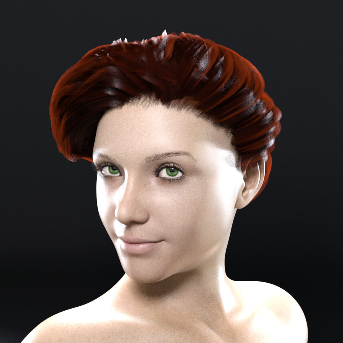 Dane Hair G8F - Free Daz Content by Excessive