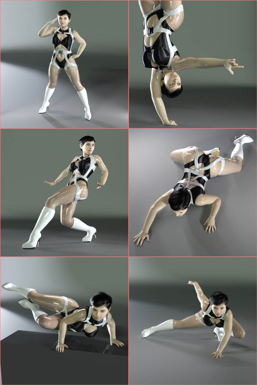 Agent of F.O.R.C. (free poses) 3D Render by Excessive