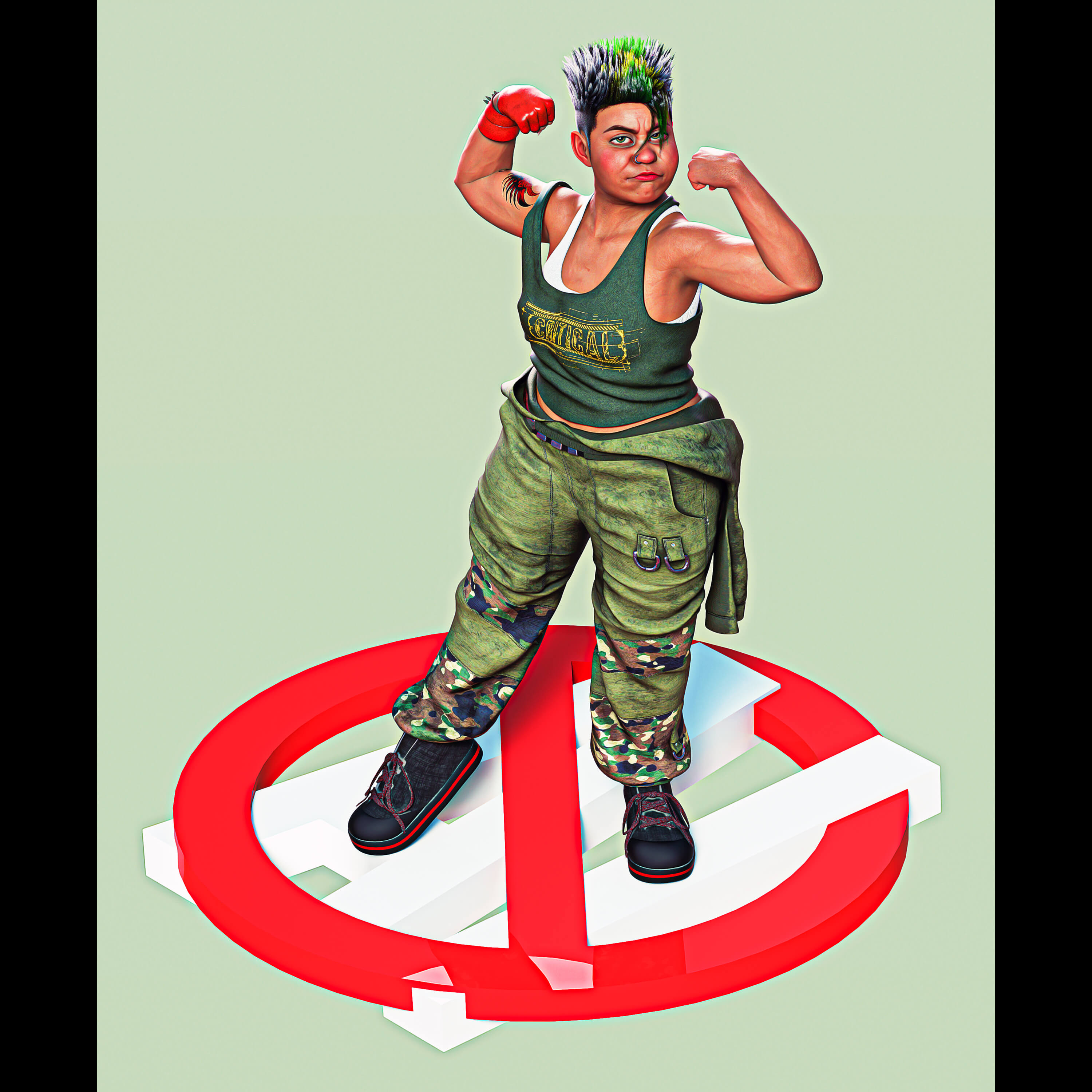 Muscle Poses G8F 1 & 2 - Free Daz Content by Excessive