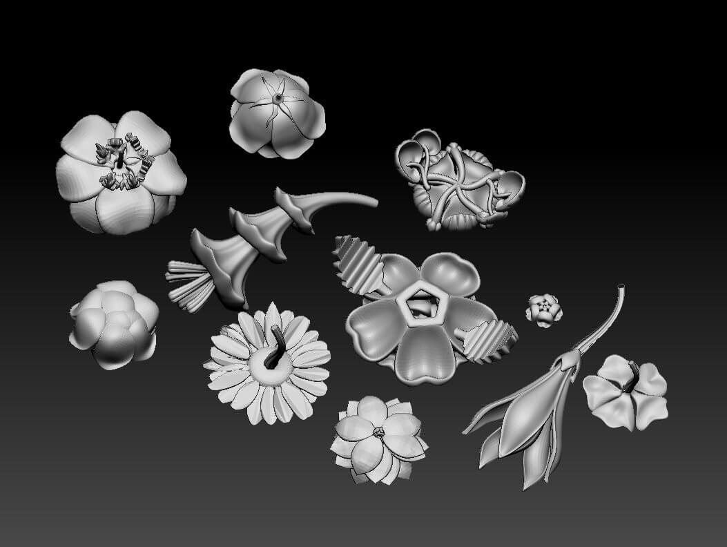 Flowers - 3D Print Model by Explorer