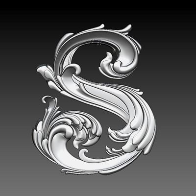 Letter S Decoration 3d Model By Explorer
