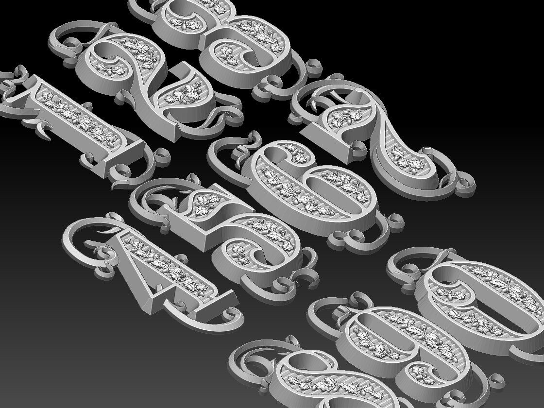 Numbers - 3D Print Model by Explorer