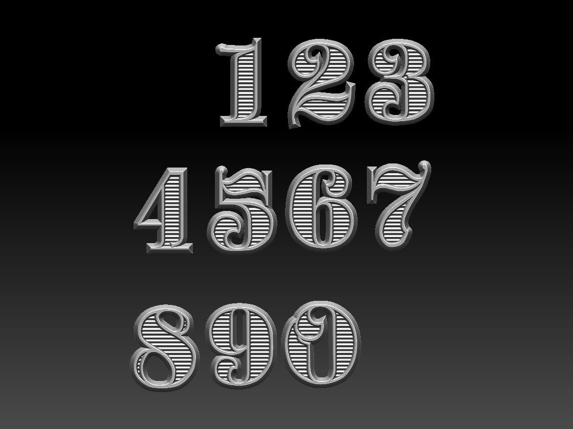 Numbers - 3D Model by Explorer