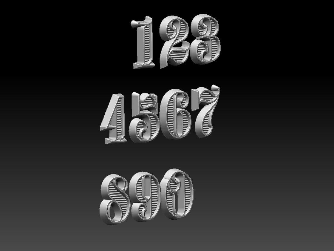 Numbers - 3D Model by Explorer