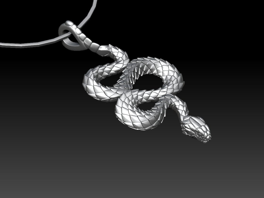 Snake Pendant - 3D Model by Explorer
