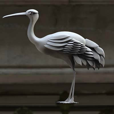 Stork - 3D Model by Explorer