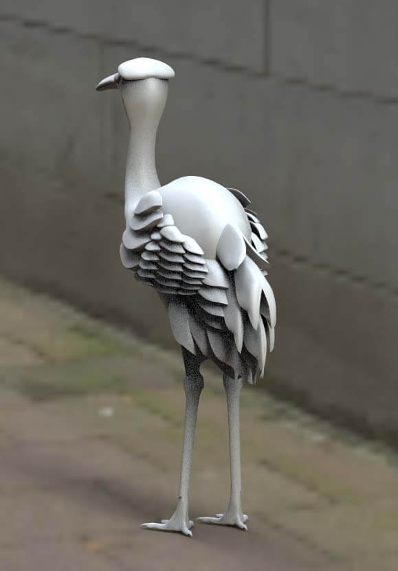 Stork - 3D Model by Explorer