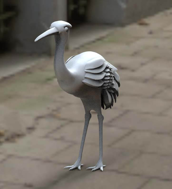 Stork - 3D Model by Explorer