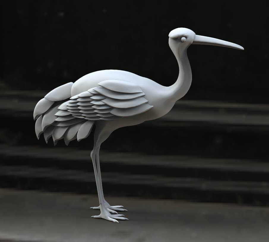Stork - 3D Model by Explorer