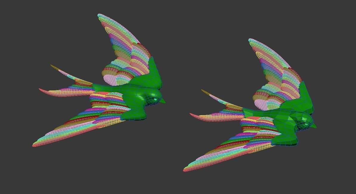 Swallow - 3D Model by Explorer