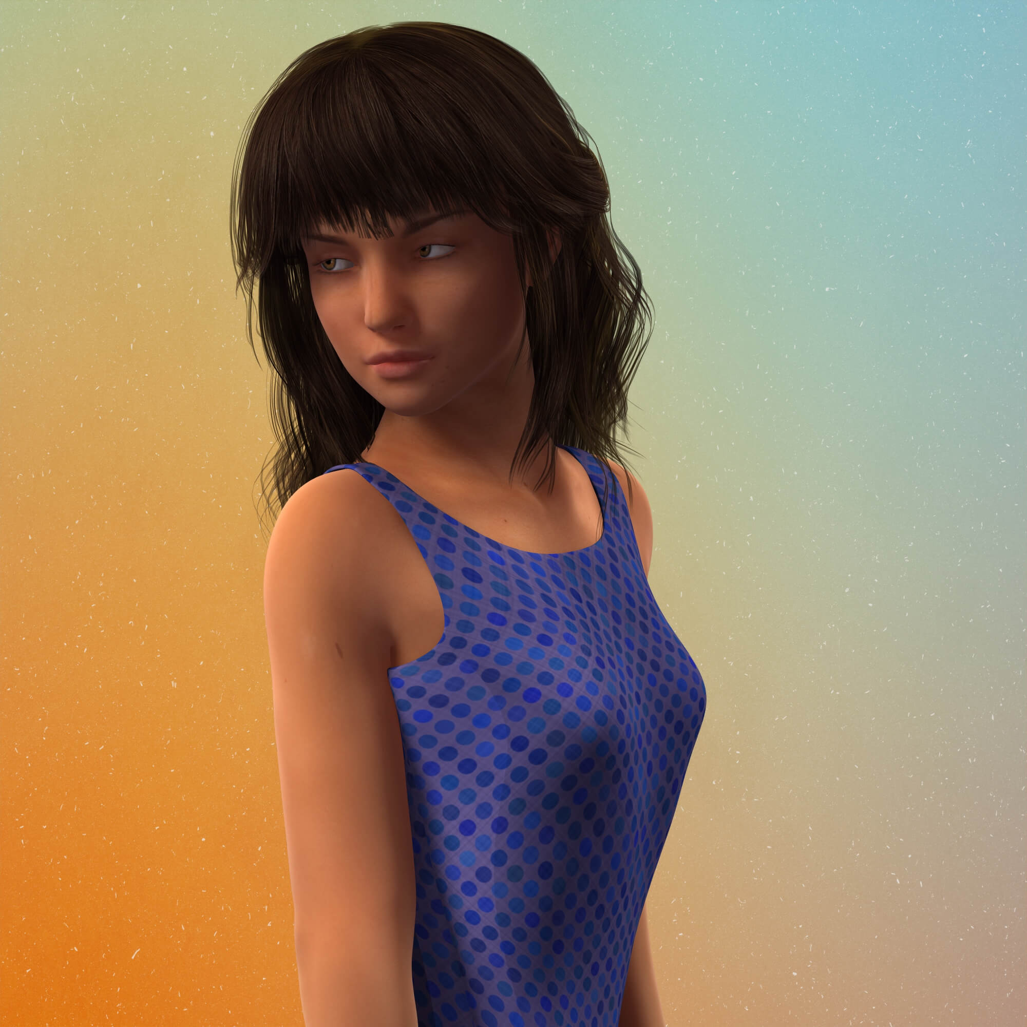 Young Teen Giada 3D Render, Digital Art by Ext3nd Studio