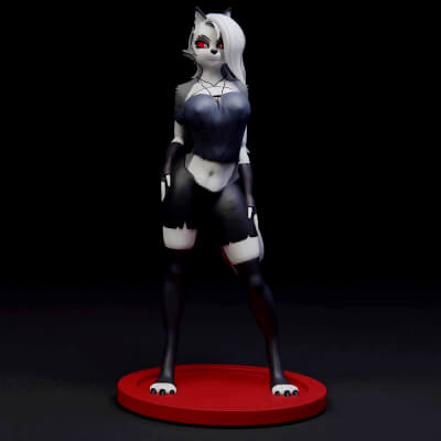 Loona NSFW Helluva Boss 2 - 3D Model by ezequiel166
