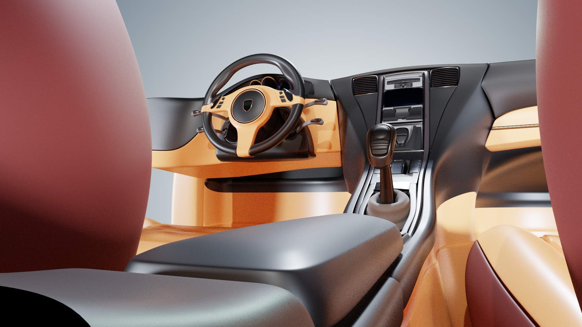 Car Interior - 3D Model by F540