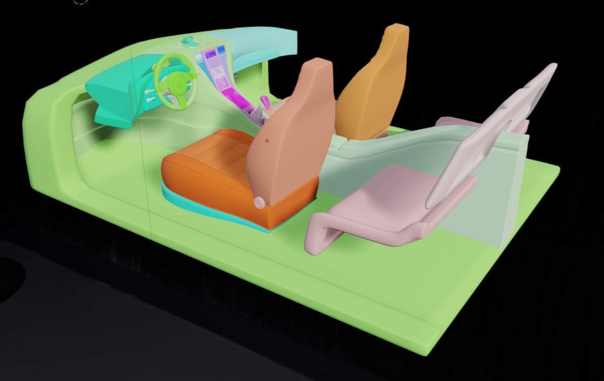 Car Interior - 3D Model by F540